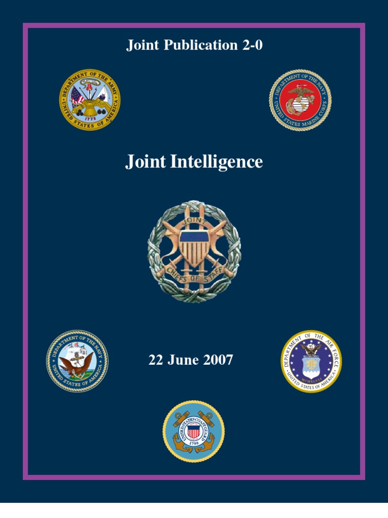 JP 2-0 Joint Intelligence | PDF | Military Intelligence | Intelligence ... JP 2-0 Joint Intelligence | PDF | Military Intelligence | Intelligence ...