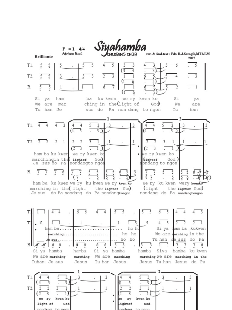 Siyahamba | PDF | Cooking, Food & Wine | Foreign Language Studies