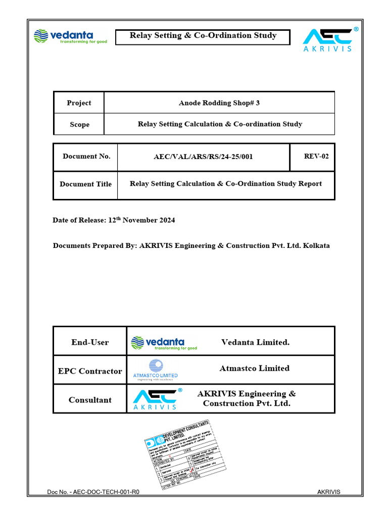 Relay Setting & Co-OrdStudy-AEC VAL ARS RS 24-25-001!02!12.11.2024 ...