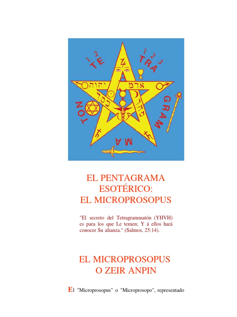 Microprosopus y el Pentagrama Esotérico | PDF | Sarah | Cristo (título)