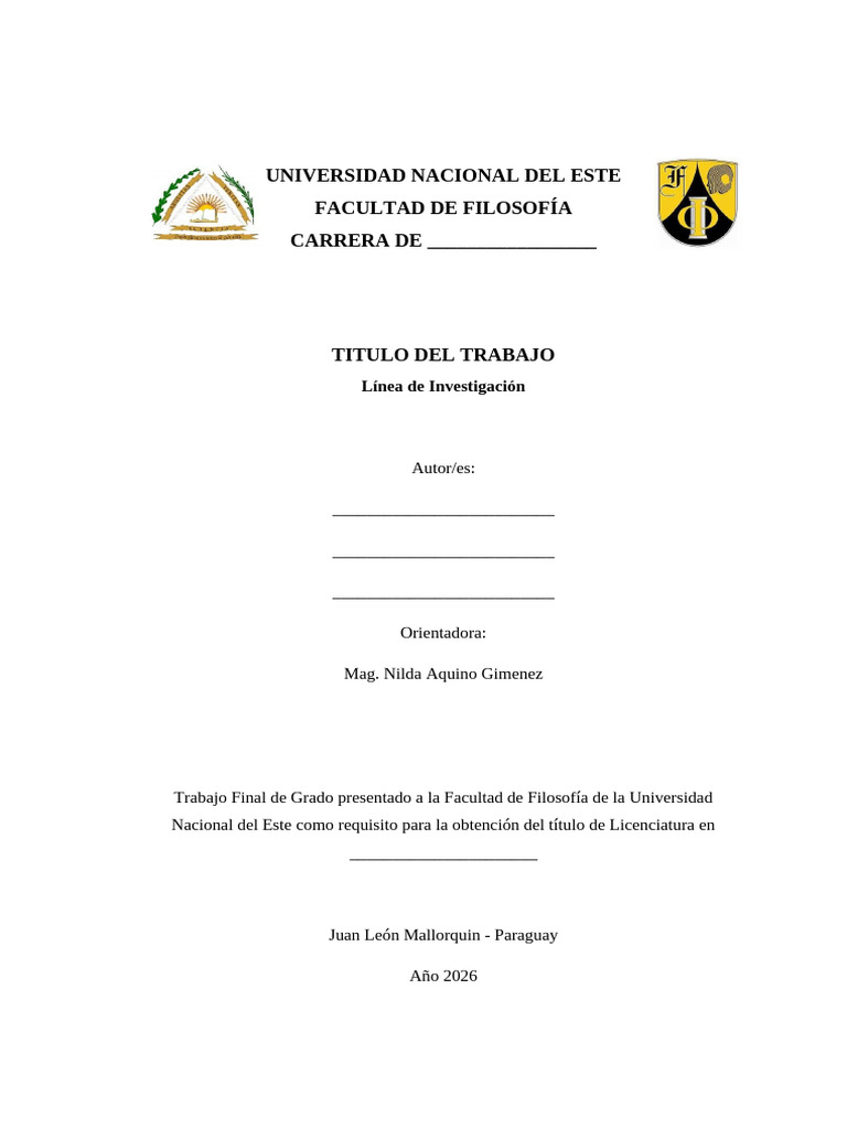 Modelo de TFG 2026 | PDF