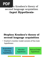 Krashen's Second Language Acquisition Theory | PDF | Language ...