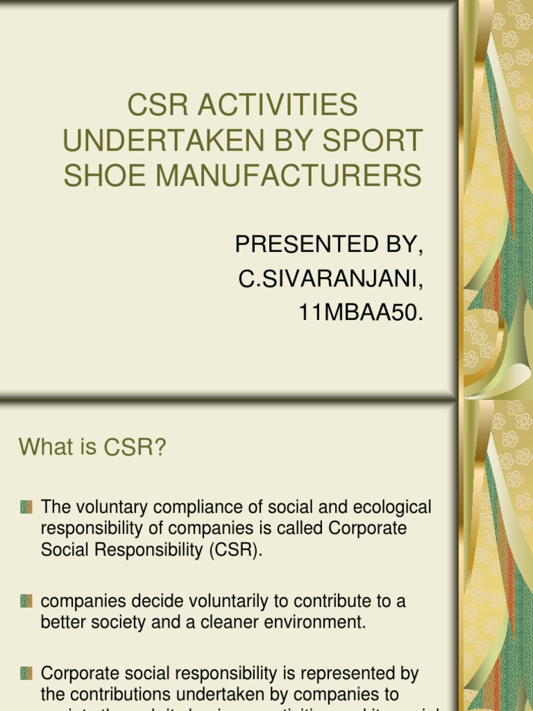 Sports Brand | PDF | Corporate Social Responsibility | Adidas