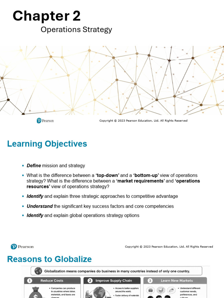 Chapter 2 Operations Strategy | PDF | Outsourcing | Competitive Advantage