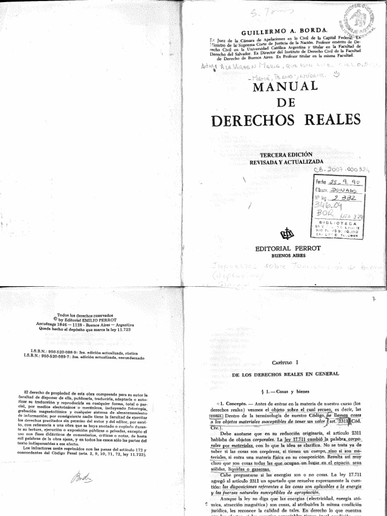 Manual de Derechos Reales | PDF