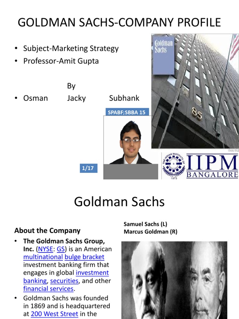 GS | PDF | Investment Banking | Goldman Sachs