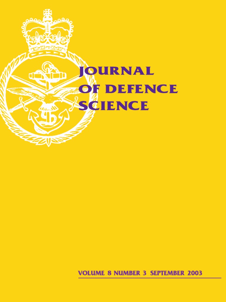 Journal - Defence - Science - (2003) DSTL, GEC, NATO, MOD ...