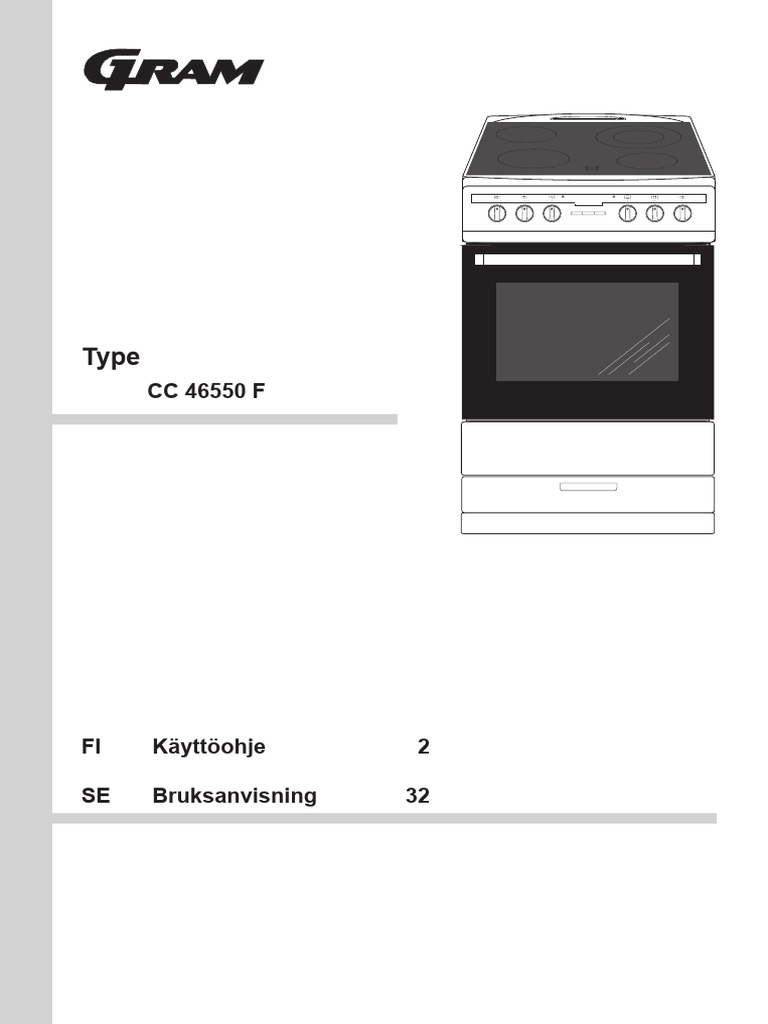 Gram CC 46550 F Range | PDF