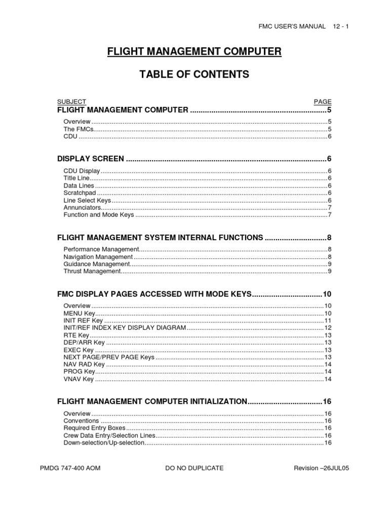 Working With The PMDG B747 FMC | PDF | Aerospace Engineering | Aviation