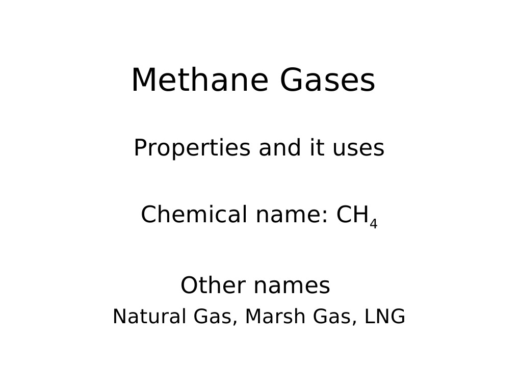Gases Methane and Uses | PDF | Methane | Natural Gas