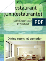 Restaurant Crossword Puzzle Clues | PDF | Meal | Food And Drink Preparation