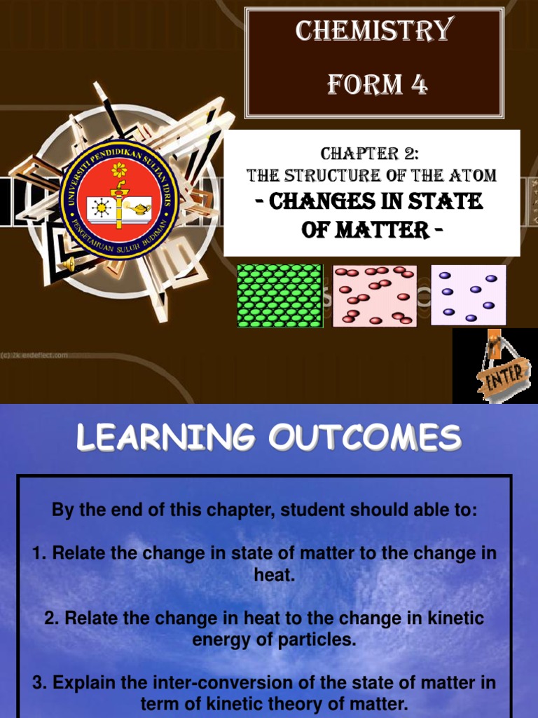 Chemistry Form 4: - Changes in State of Matter | PDF