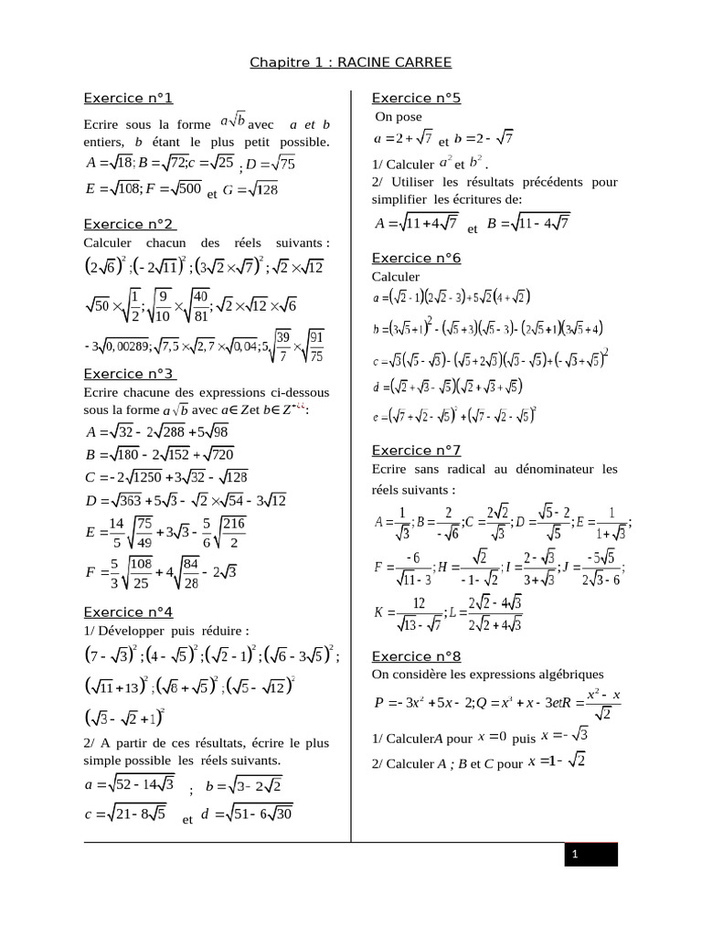 Fascicule Exercices MATHS 3ème | PDF | Triangle | Quartile