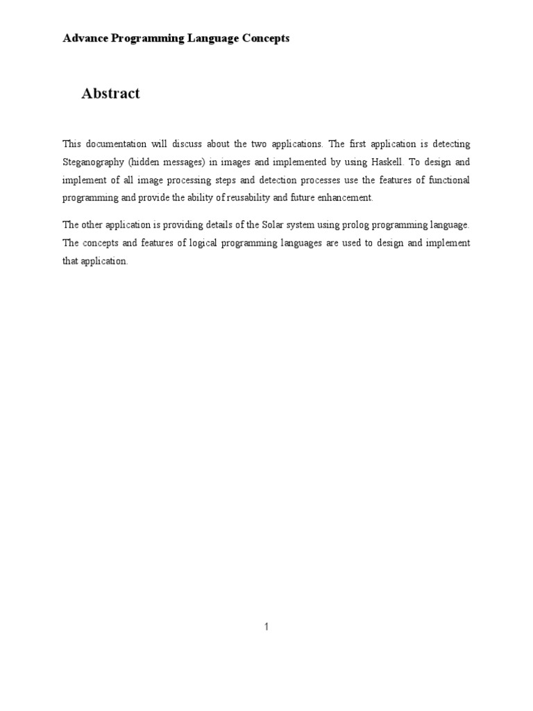 Advanced Programming Language Concepts Functional Programming And Logical Programming Concepts