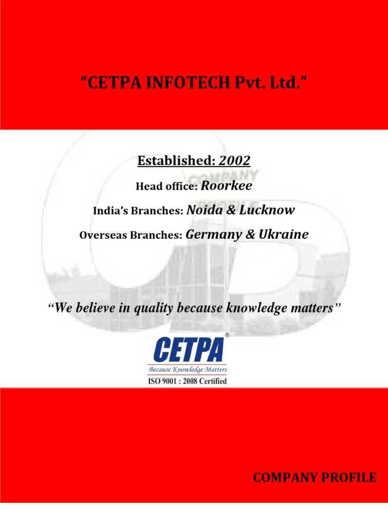 "Cetpa Infotech Pvt. LTD.": Roorkee Germany & Ukraine | PDF | Embedded ...