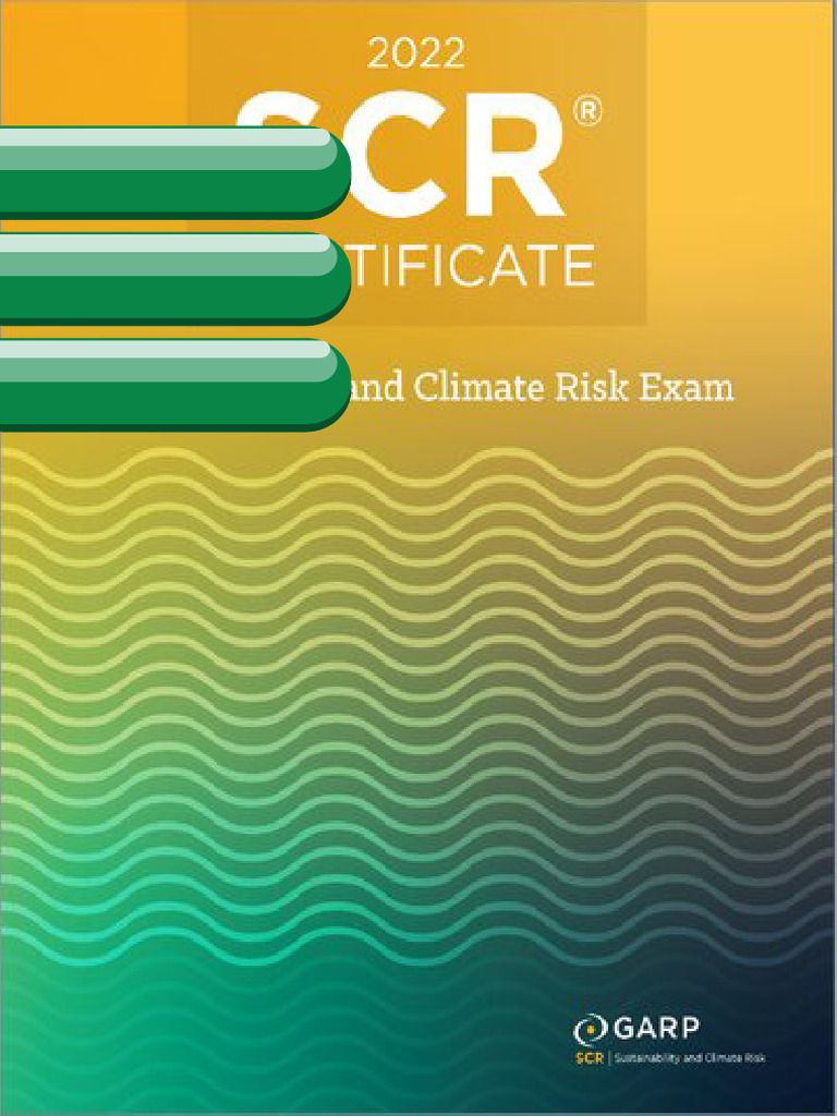SCR 2022 Sustainibility and Climate Risk Book 1st Edition Global ...