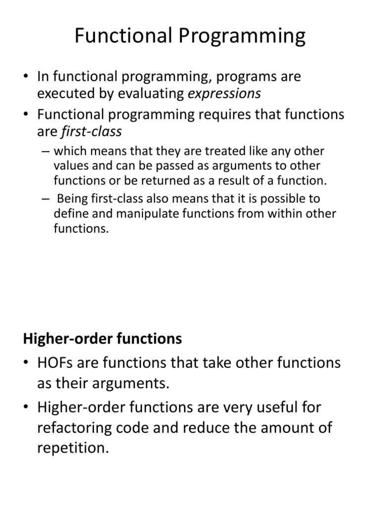 Functional Programming | PDF | Functional Programming | Subroutine
