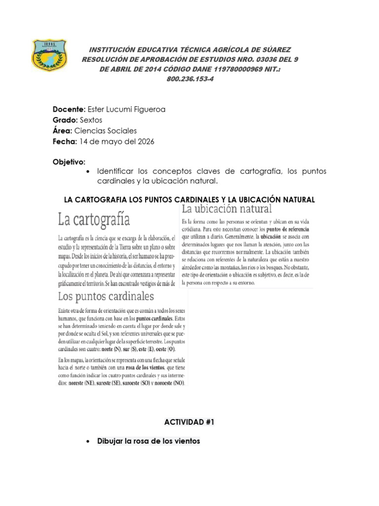 Guia, 14 Mayo 2026. Ciencias Sociales | PDF