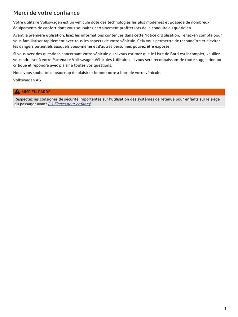 Crafter 2024 Manuel Du Proprietaire | PDF | Frein | Système anti ...