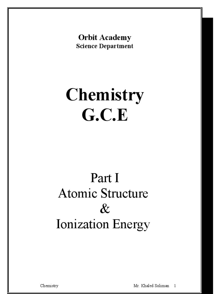 Atomic Structure | PDF | Electron Configuration | Atoms