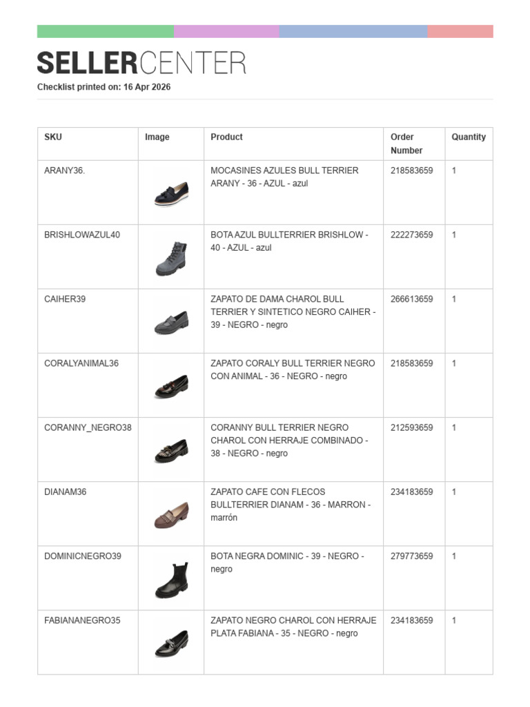 Majestik Stock Checklist 2026-04-16 | PDF