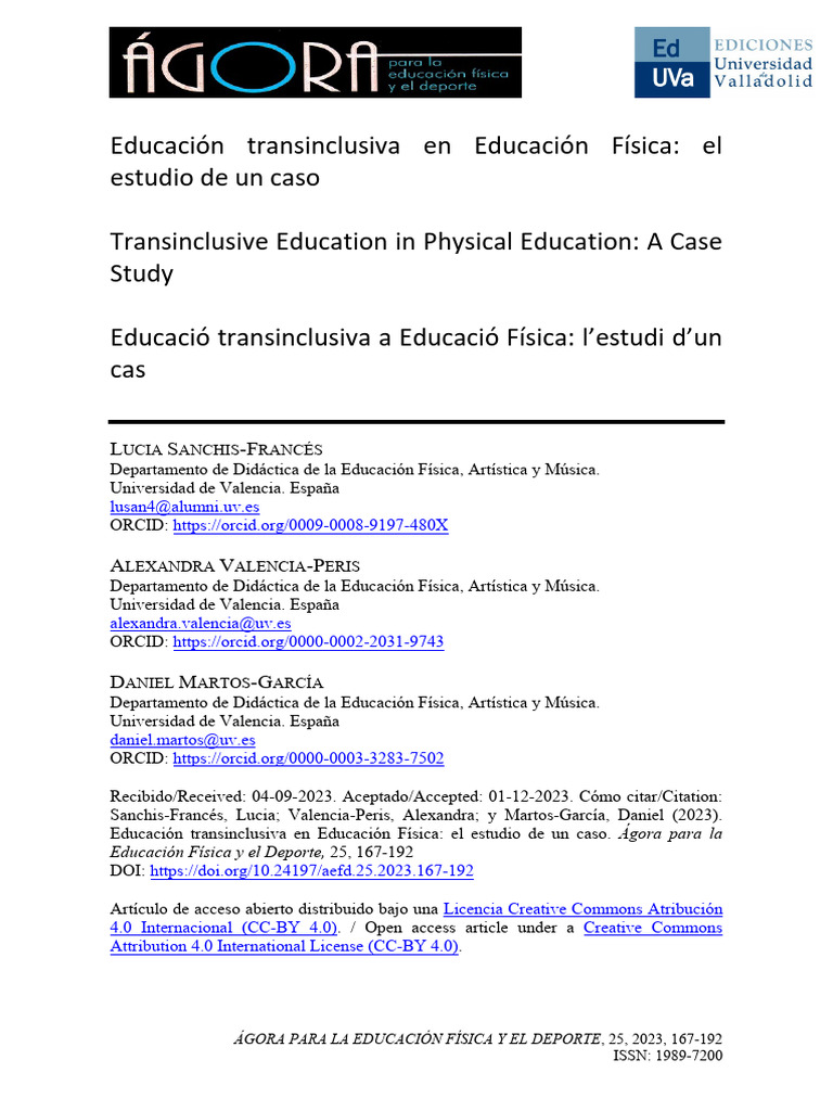 Ges Agora,+Agora 25 H+Sanchis Et Al+ (Ñ) | PDF | Género | Estudios de ...