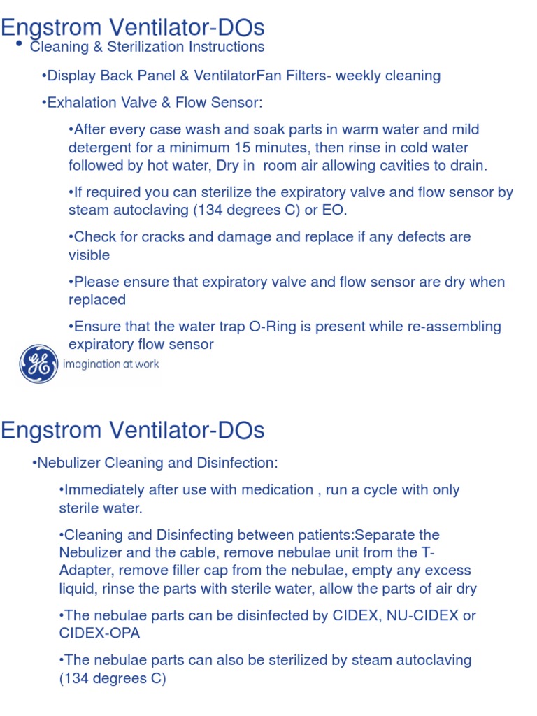 DOs and DONTs of Engstrom Final | PDF | Sterilization (Microbiology ...