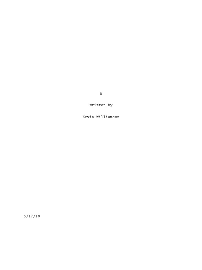 "REAL" Scream 4 Screenplay | Horror Films