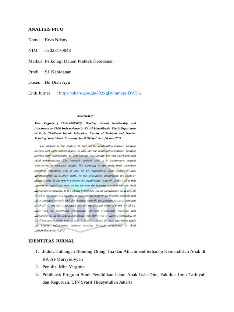 contoh analisis jurnal | PDF