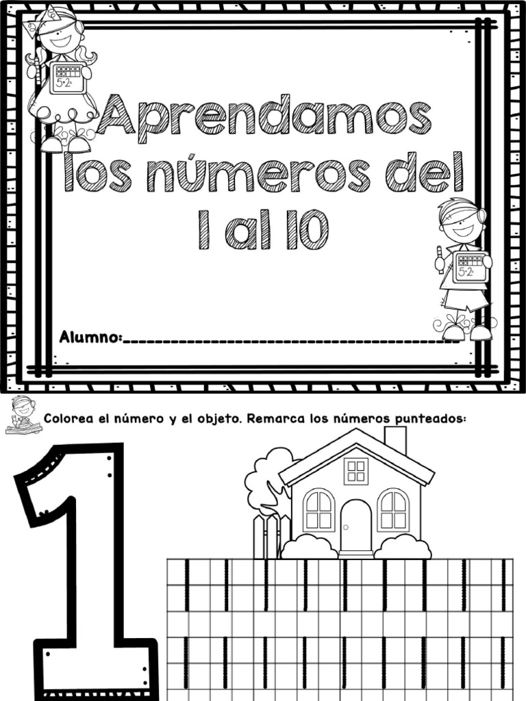 Cuadernillo Trabajamos Los Numeros 1 Al 10 | PDF