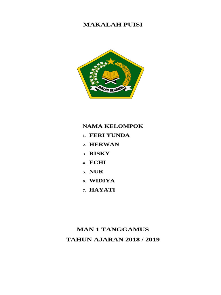 MAKALAH PUISI | PDF