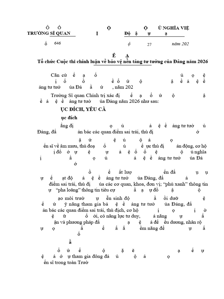 Ke Hoach Thi Chinh Luan Nam 2026 | PDF