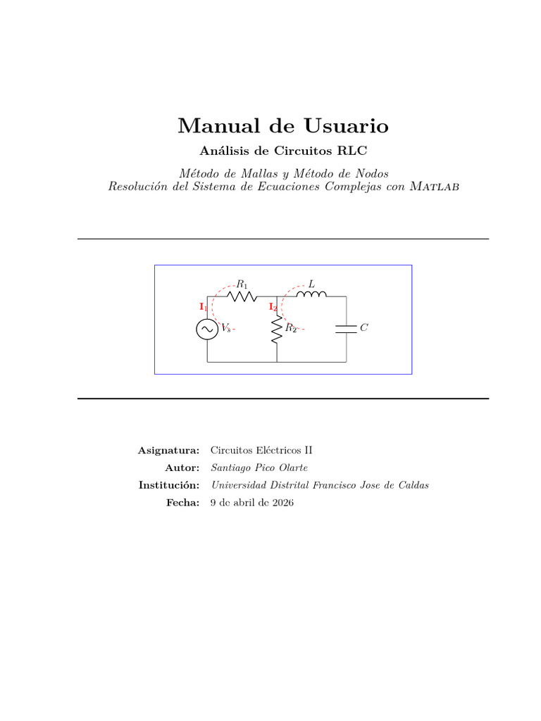 Manual de Usuario EJEMPLO | PDF | Red eléctrica | Matriz (Matemáticas)