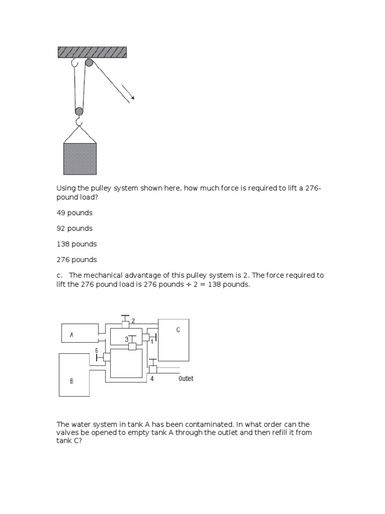 Mechanical Comprehension | PDF | Crane (Machine) | Gear