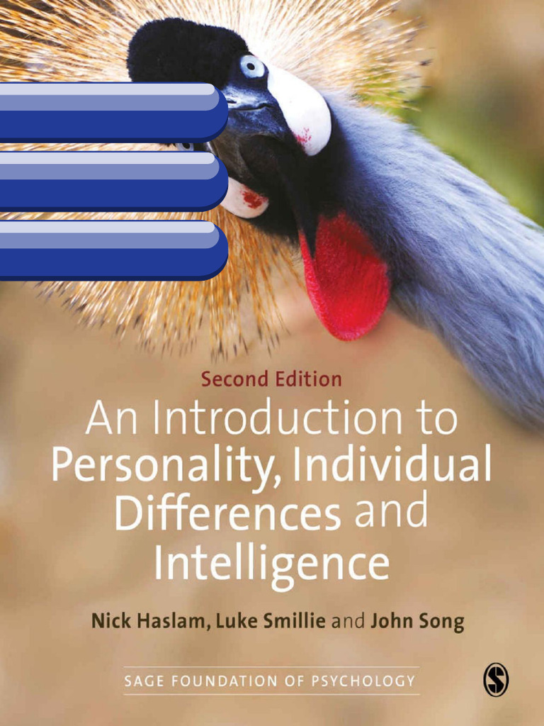 Ebook Introduction To Personality Individual Differences and Intellnce ...