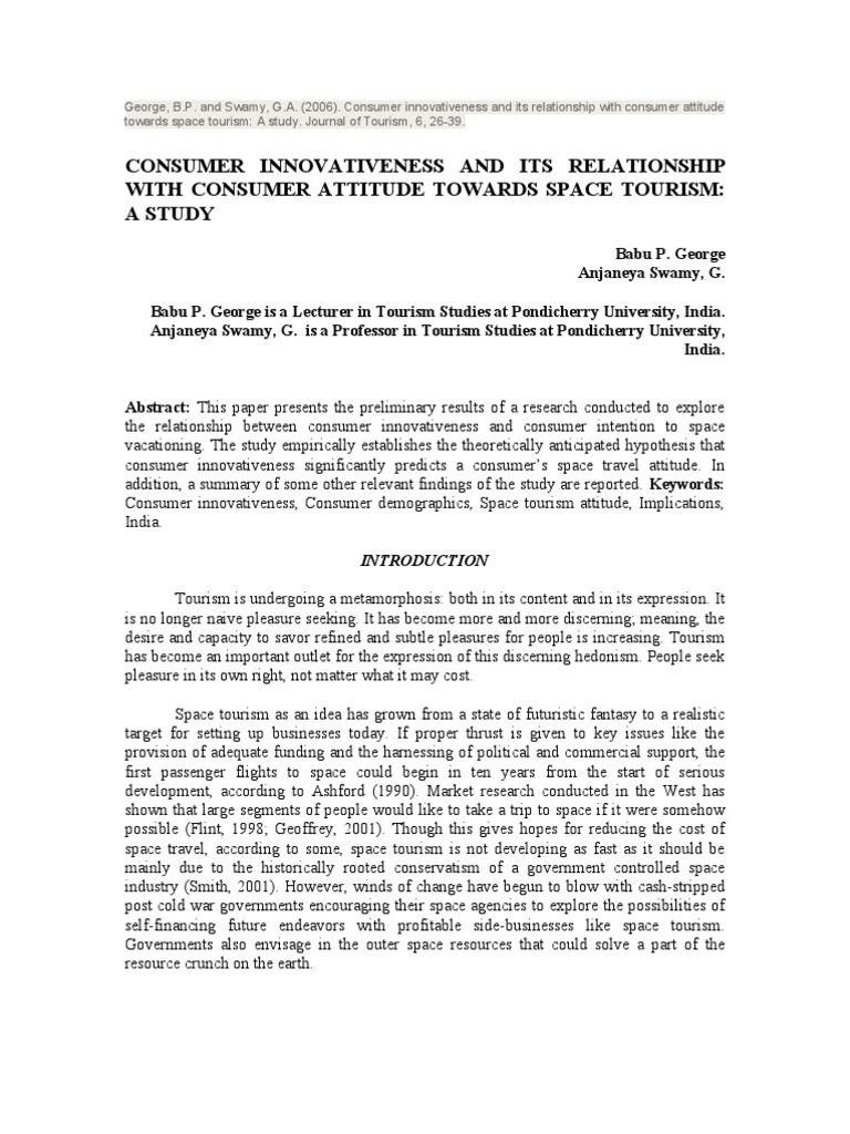 Consumer Innovativeness and Its Relationship With Consumer Attitude ...