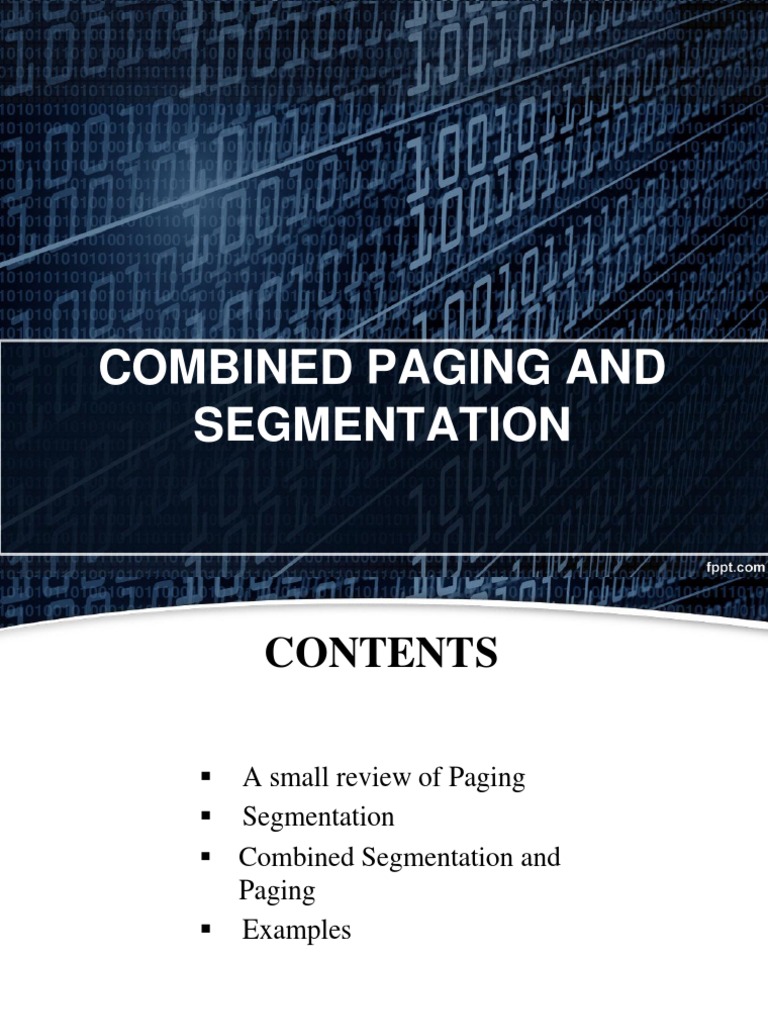 Combined Paging and Segmentation | PDF | C (Programming Language ...