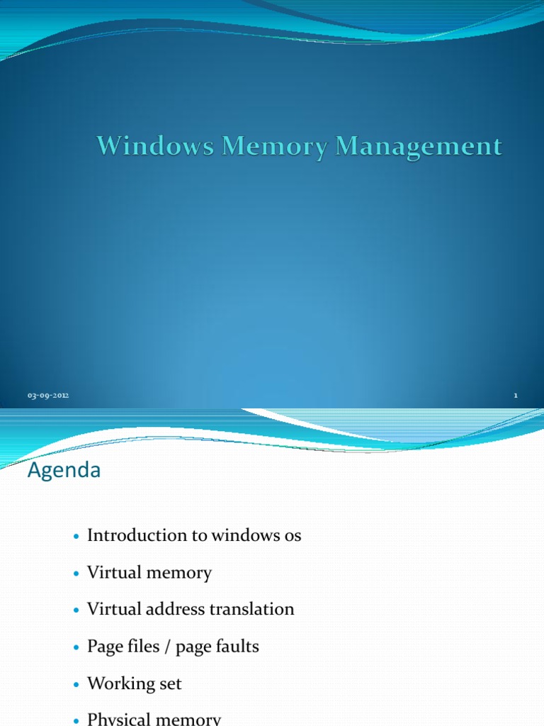Windows Memory Management | PDF | Microsoft Windows | Operating System