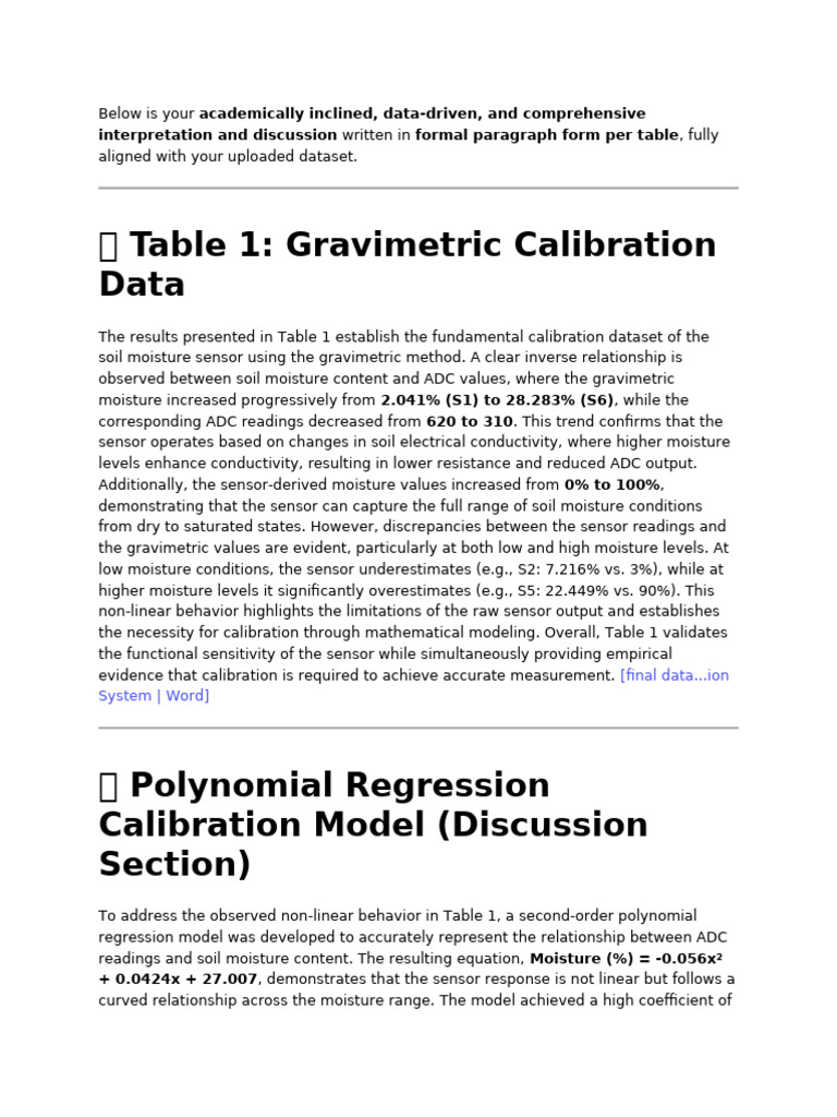 Interpretation (For Final Datasets) | PDF | Accuracy And Precision ...