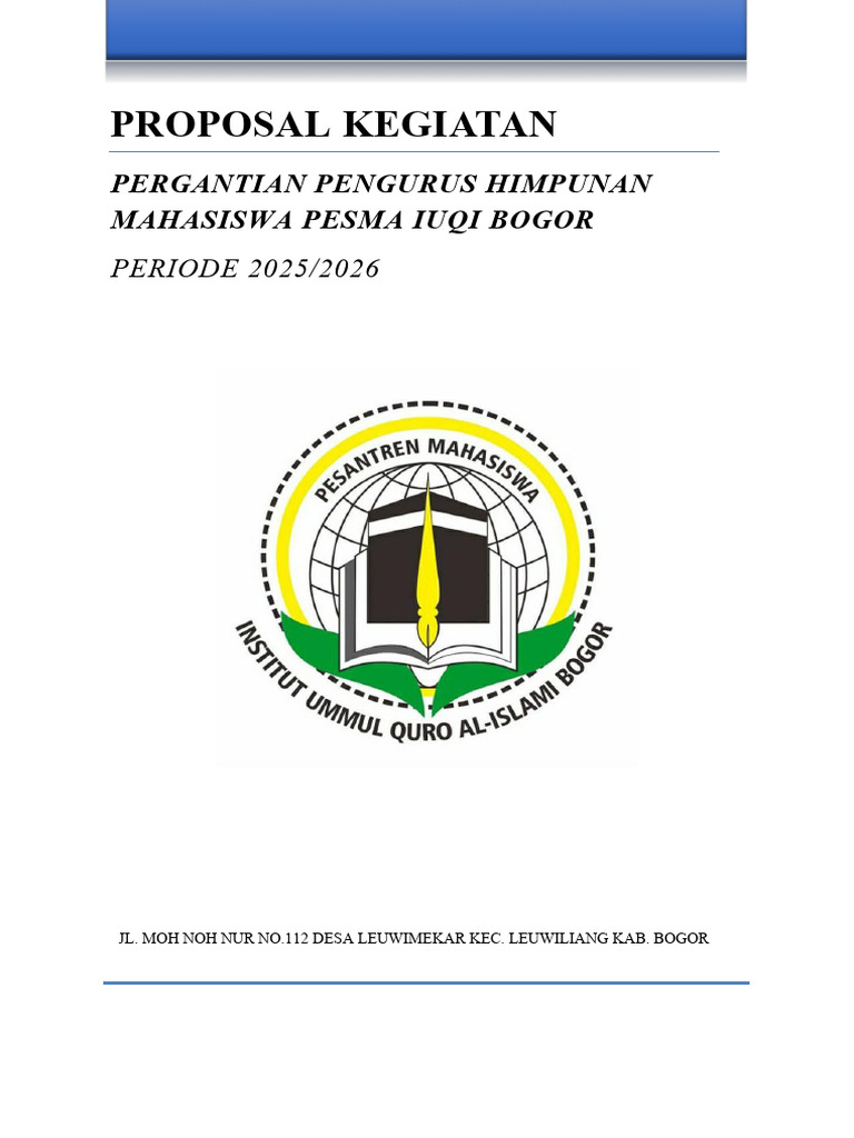 Proposal Pergarus 2025-2026 | PDF