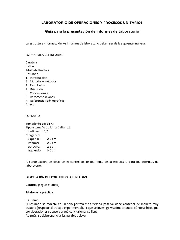 2026-I II VA OPU - General (Guía Informes Práctica) | PDF | Datos | Agua