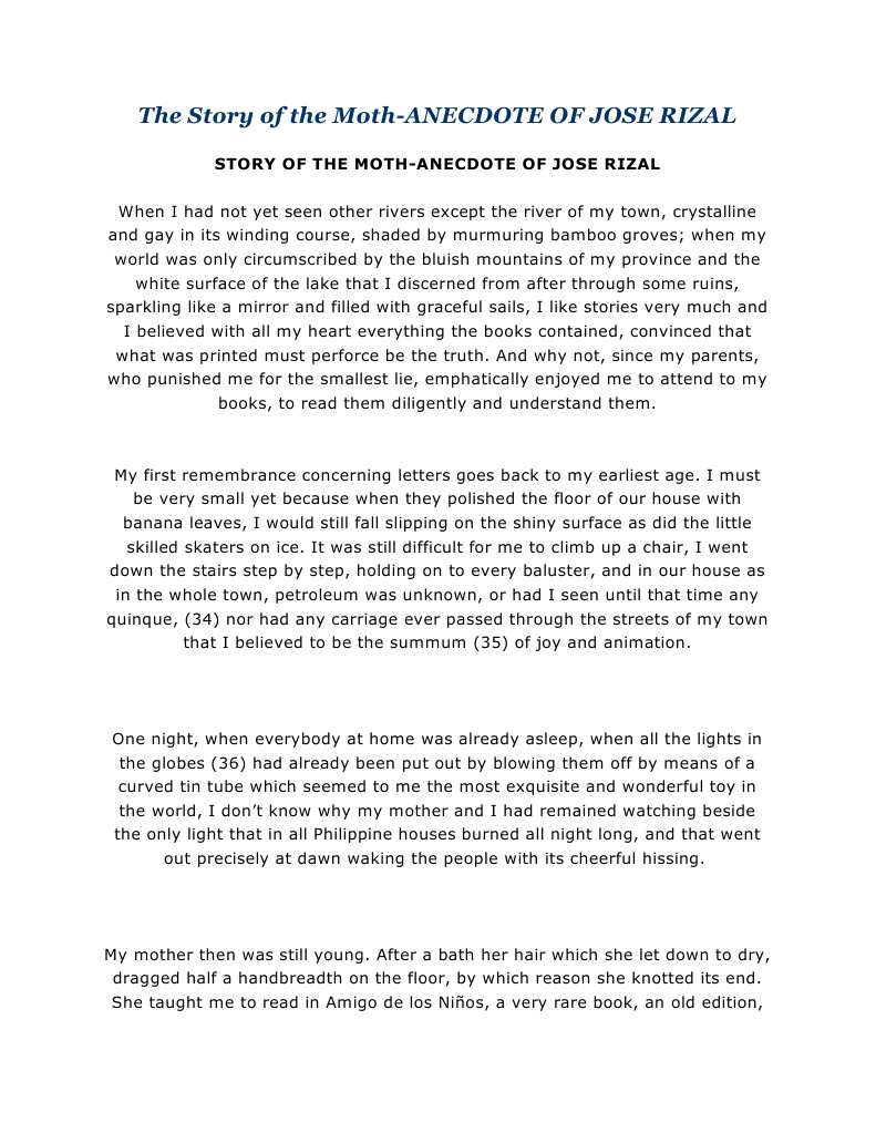 The Story of The Moth | PDF | Languages