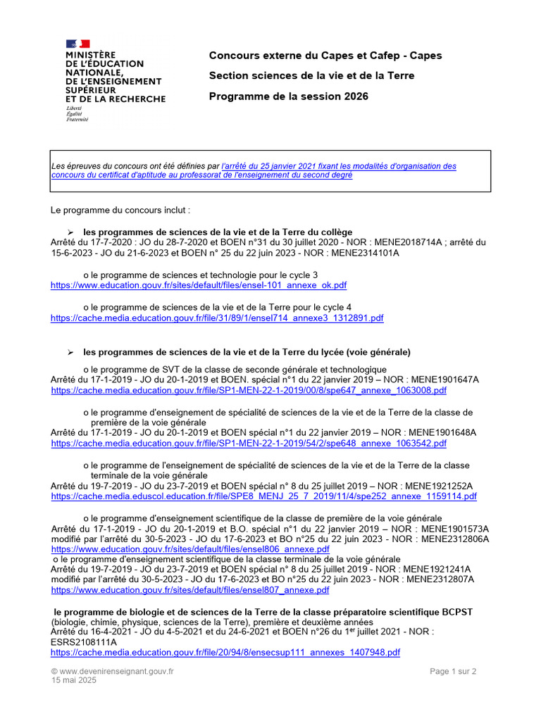 capes-externe-bac-5-section-sciences-de-la-vie-et-de-la-terre ...