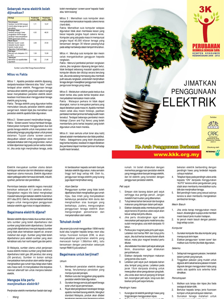 Jimatkan Penggunaan Elektrik | PDF