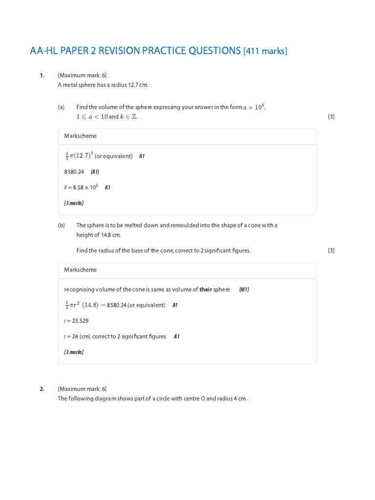 AA-HL_PAPER_2_REVISION_PRACTICE_QUESTIONS_Expected_Response (1) | PDF ...