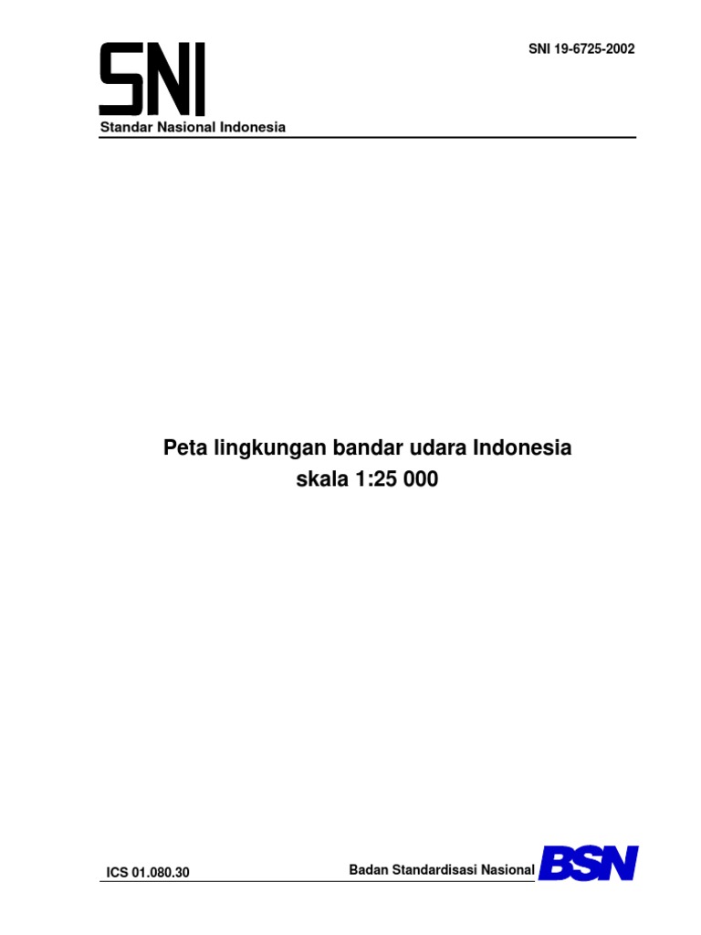 Sni 19-6725-2002 SNI Peta | PDF