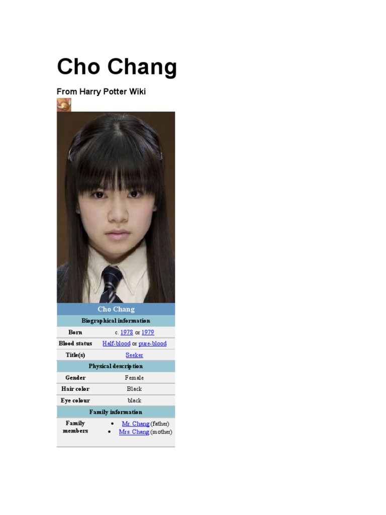 Harry Potter and Cho Chang | PDF | Harry Potter | Children's Literature