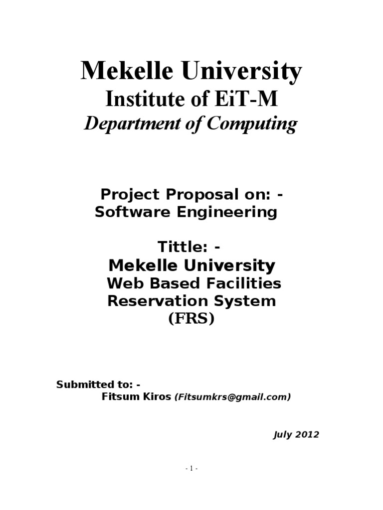 Project Proposal Model View Controller Java Server Pages