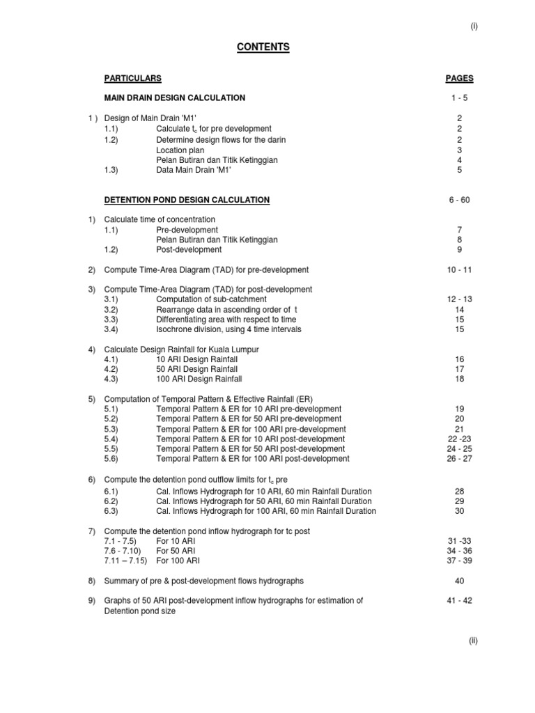 Detention Pond Design using MASMA | Discharge (Hydrology) | Bodies Of Water