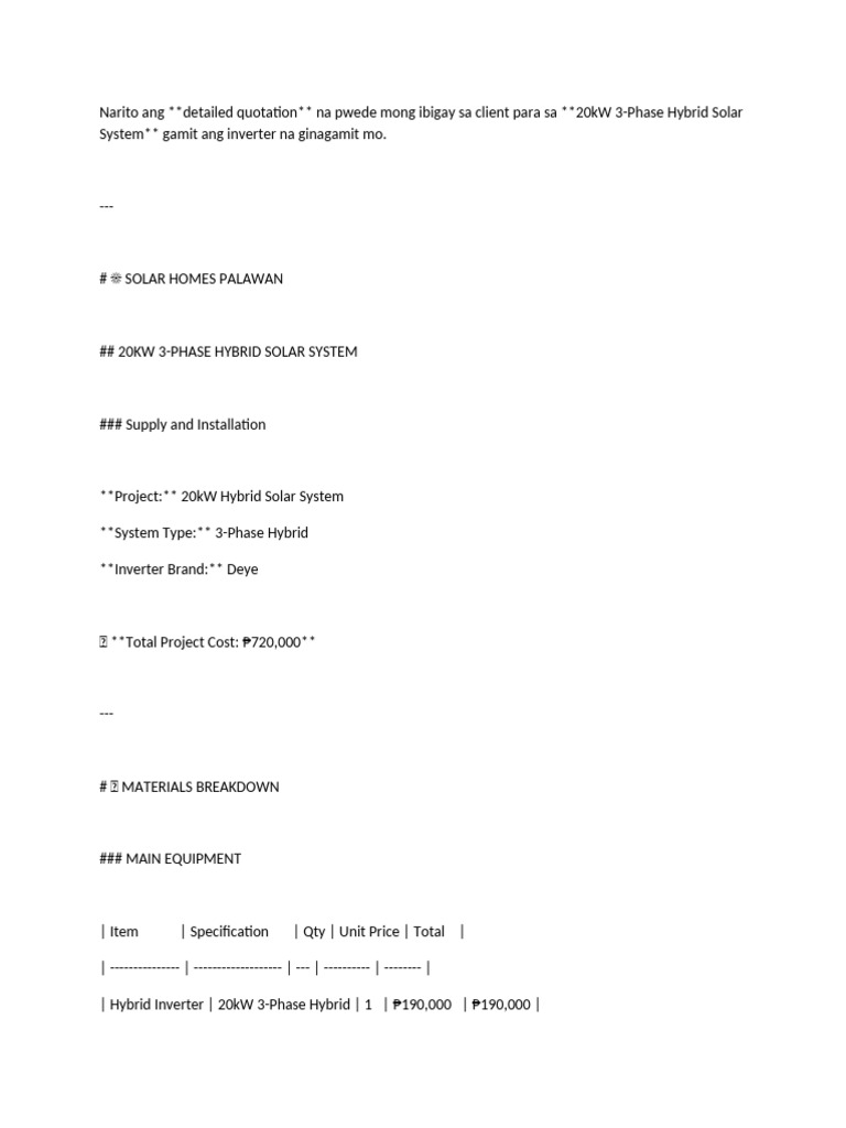 Narito ang _de-WPS Office | PDF | Photovoltaic System | Electrical ...